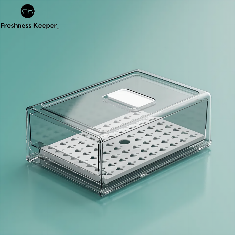 China Stackable Refrigerator Organizer Drawers with Removable Drain ...